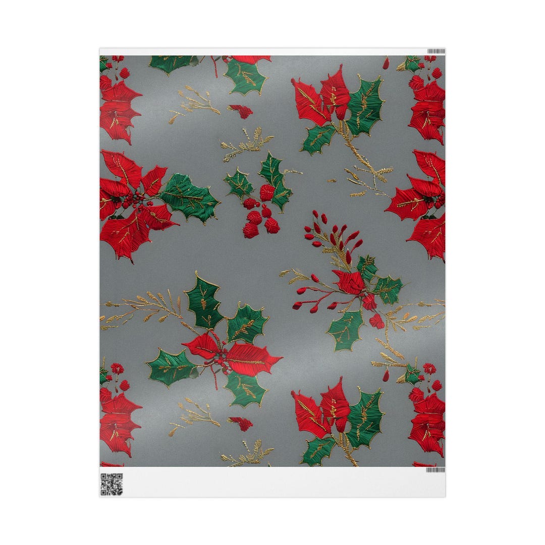 Vintage Christmas Wrapping Papers Embroidery Nostalgia, Holiday Gift ...
