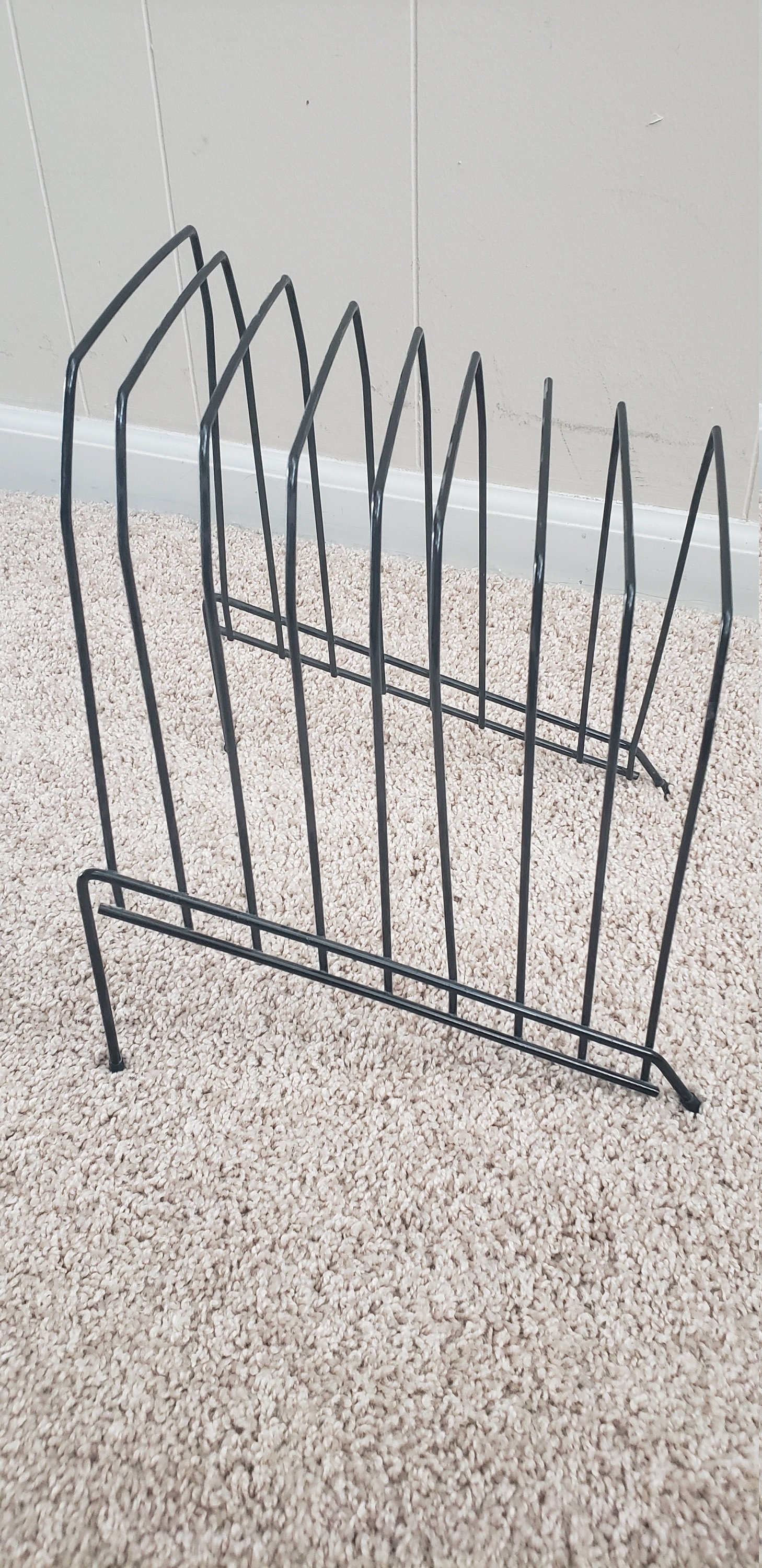 Black Metal Desk Top File Folder, Record Holder, Desk Organizer - Etsy