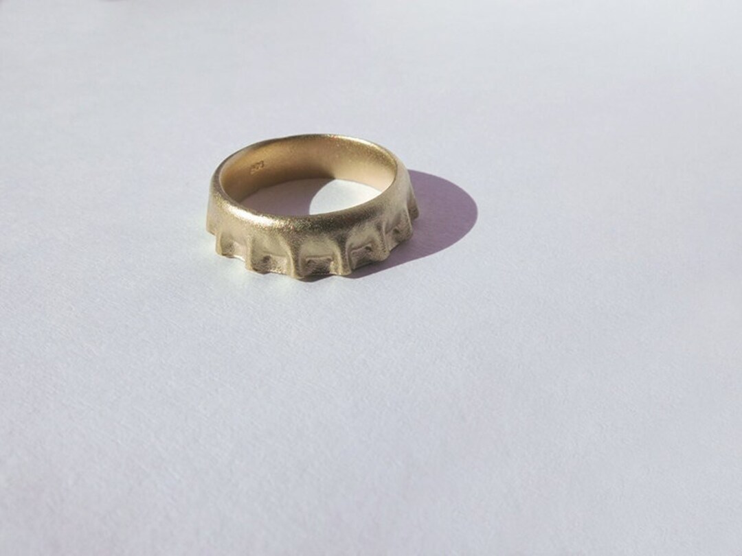 Finger Ring "krone" Crown Cap Ring Unisex Gold Plated - Etsy UK