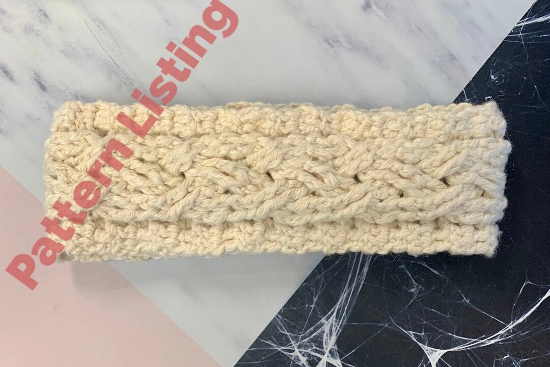 Cozy Cable Ear Warmer Pattern - Etsy