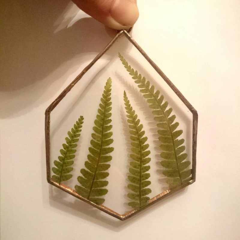 Fern Glass Wall Panel - Etsy