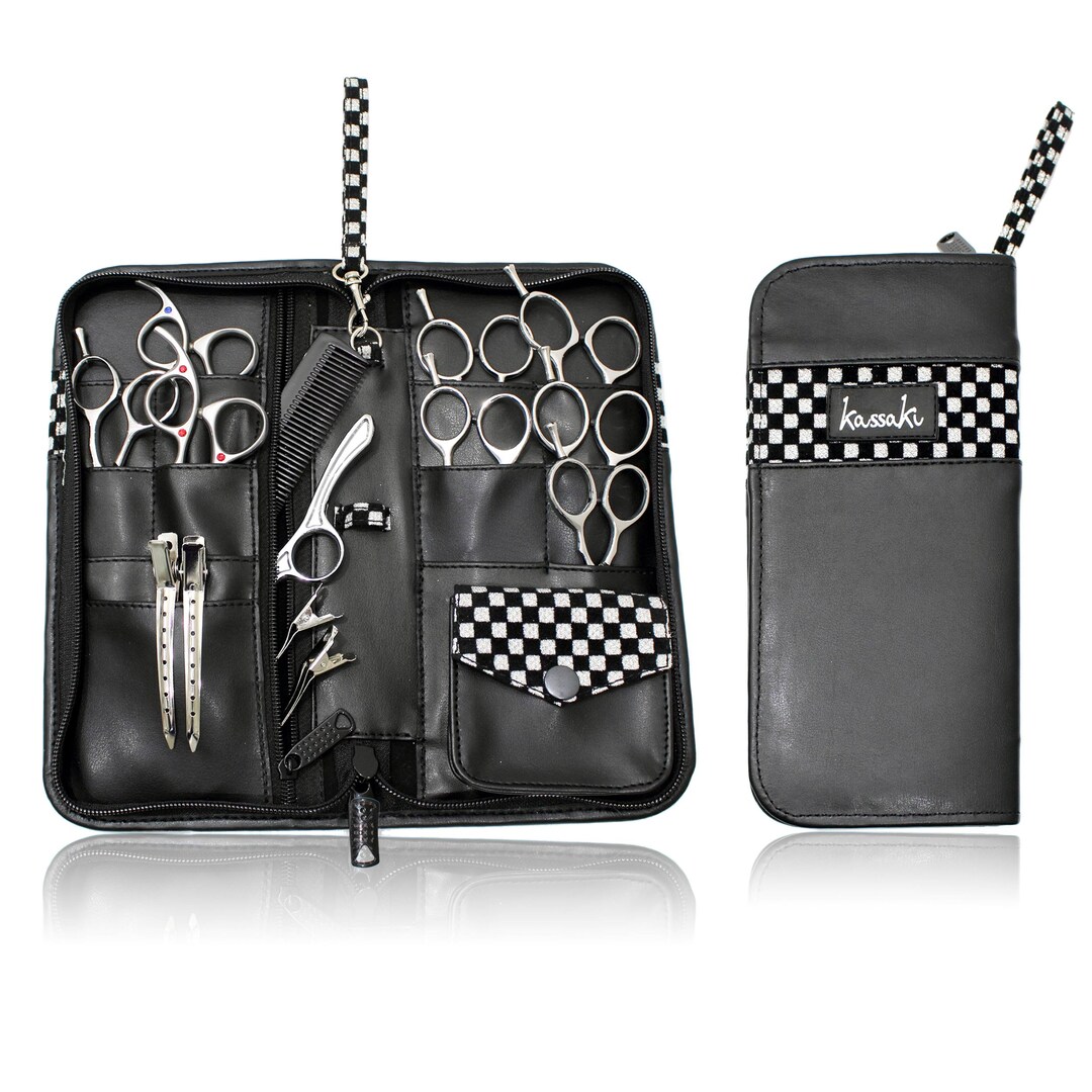 Hairdressing Sturdy Scissor Case Fits up to 12 Shears Combs Razors ...
