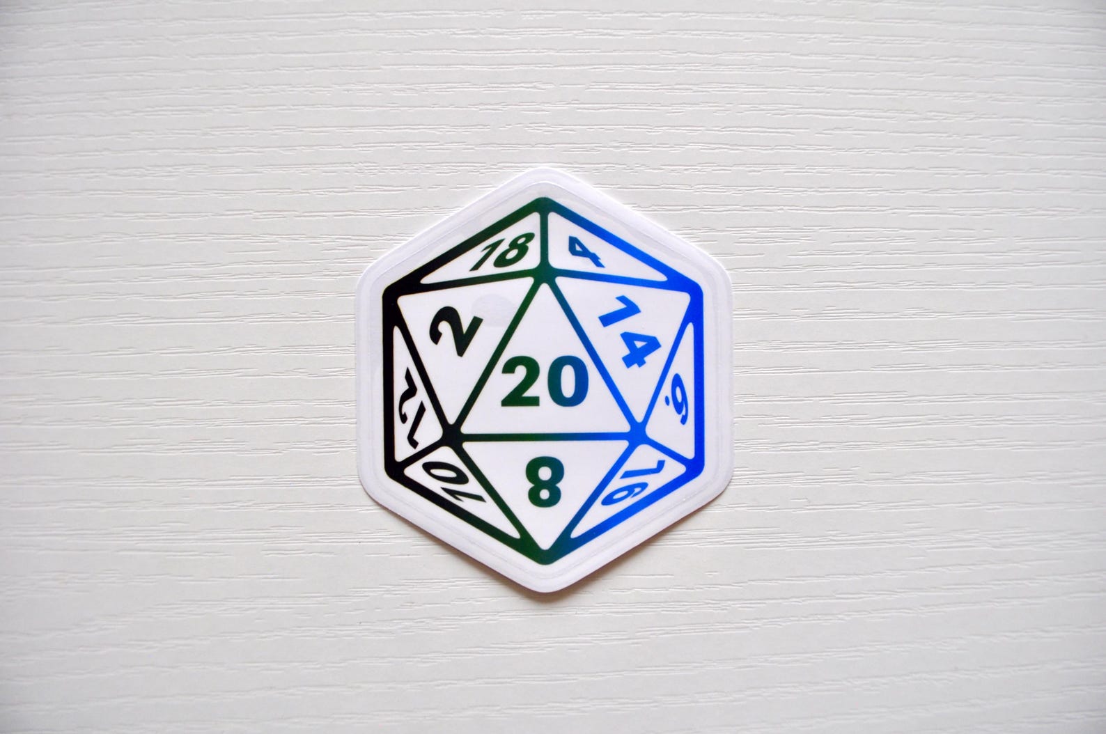 Colorful D20 Stickers for RPG Player Gift - Etsy