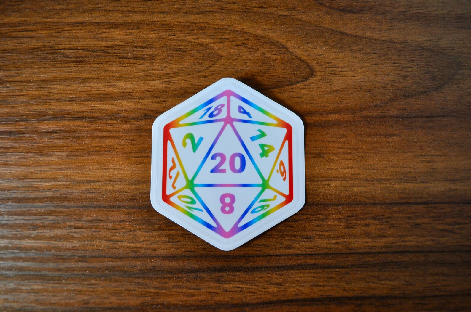 Colorful D20 Stickers for RPG Player Gift - Etsy