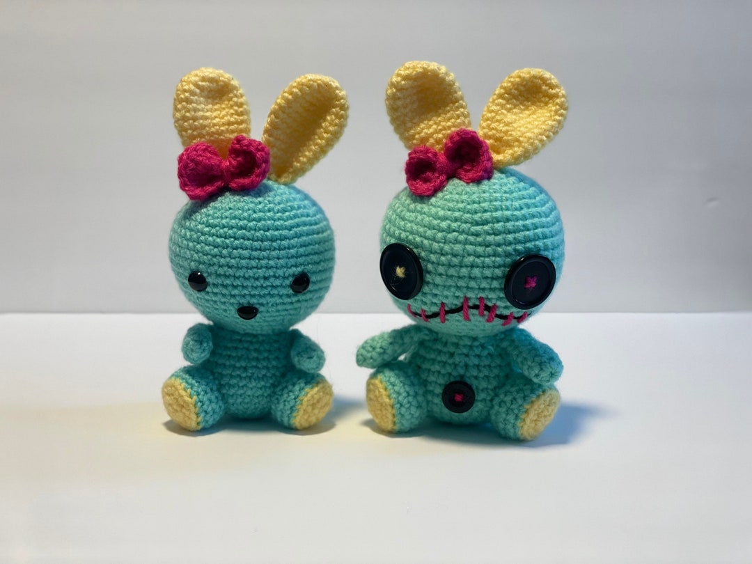 Voodoo Bunny & Nice Bunny, Amigurumi Rabbit Bunny. Handmade Rabbit ...