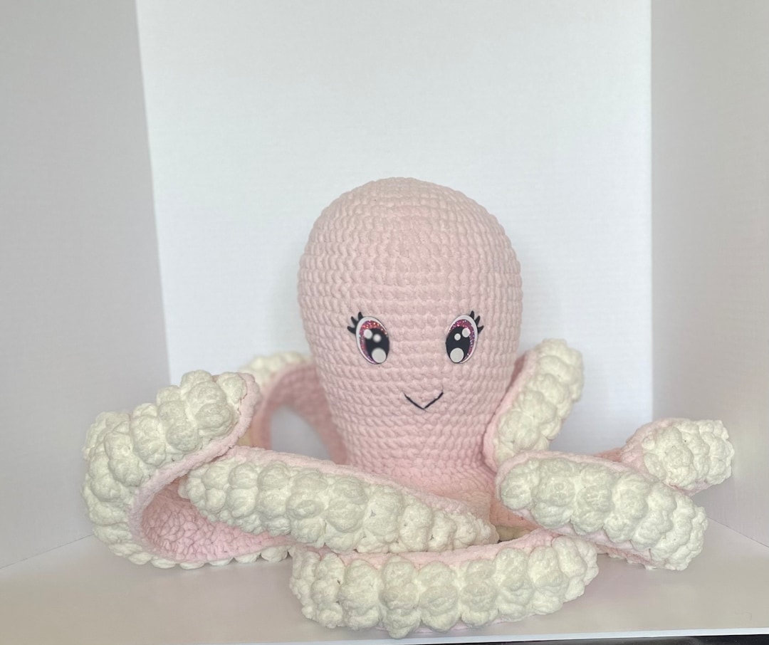 Crochet Octopus Stuffed Toy Ocean Animal, Baby Shower Gift, Nursery ...