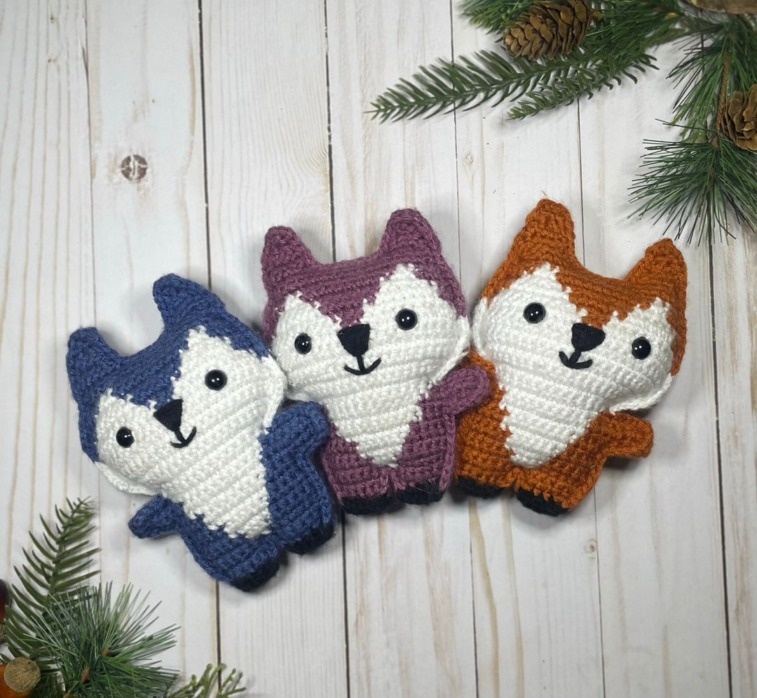Handmade Pocket Fox, Crochet Fox Finished Product, Outdoor Critter ...