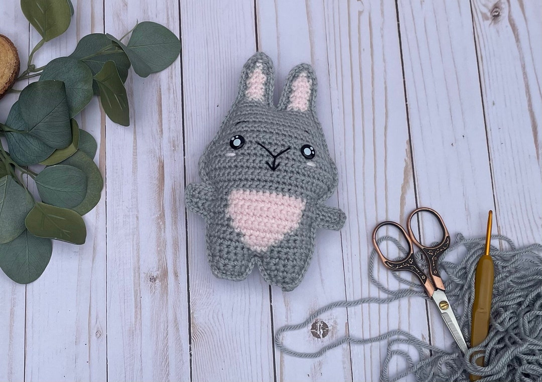 Handmade Pocket Bunny, Crochet Bunny Finished Product, Outdoor Critter ...