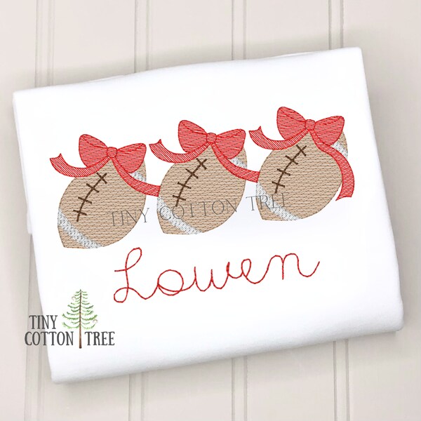 Embroidered Football Baby Shirt - Etsy