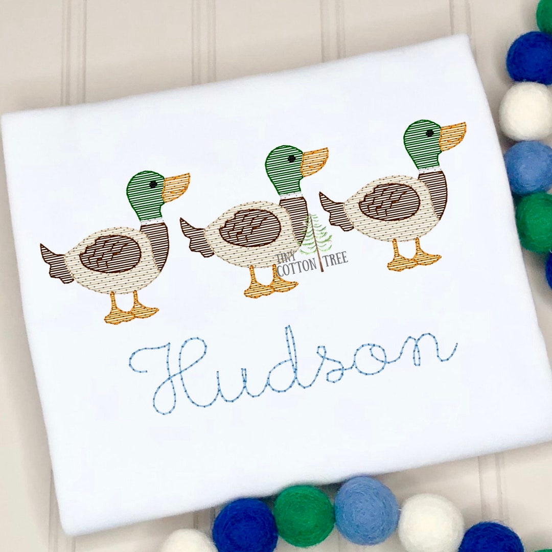 Mallard Duck Hunting Embroidered Shirt / Personalized Duck - Etsy