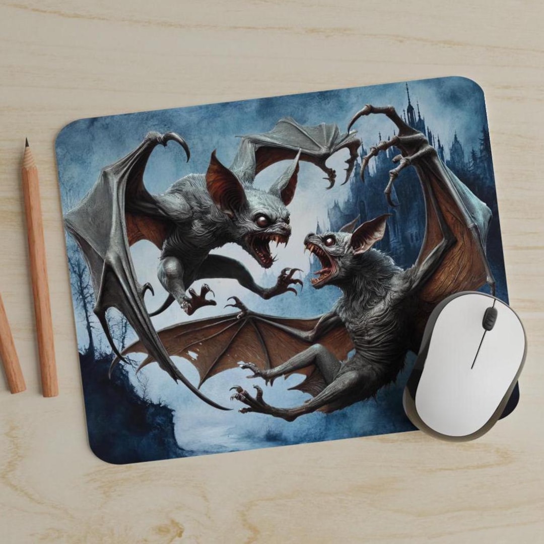 4 Models Mouse Pad Bat Monster Gargoyle Halloween to Choose From - Etsy