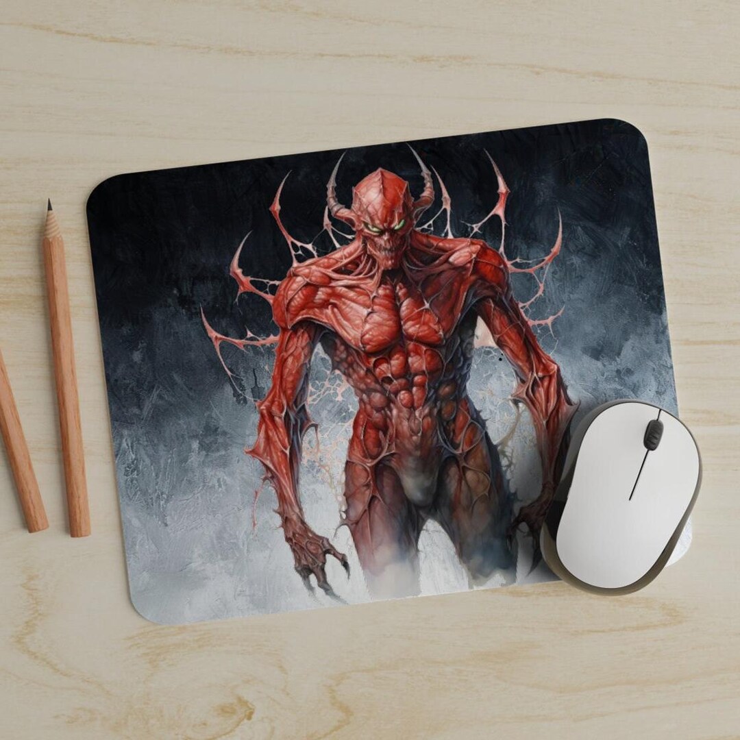 3 Mouse Pads to Choose From Red Demon Halloween Scary Monster Devil - Etsy