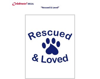 DOG DECAL flyball Two Hearts Race as One Permanent Adhesive-backed ...