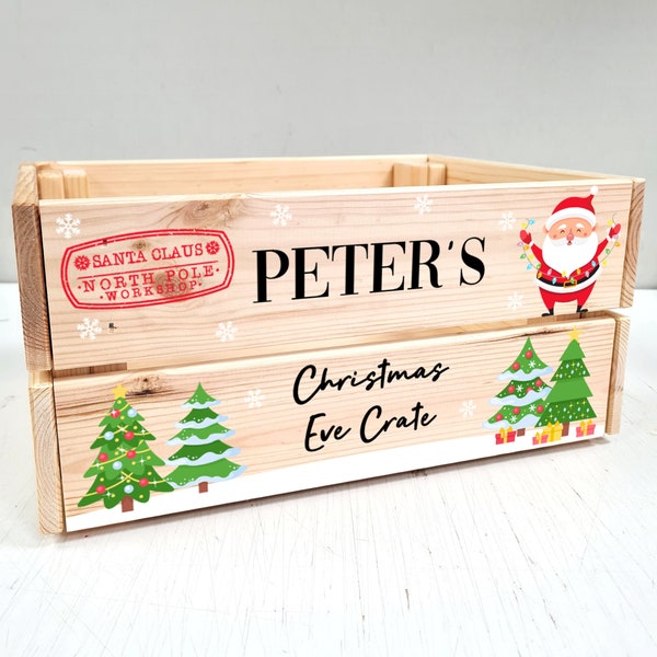 Personalized Christmas Crate - Etsy