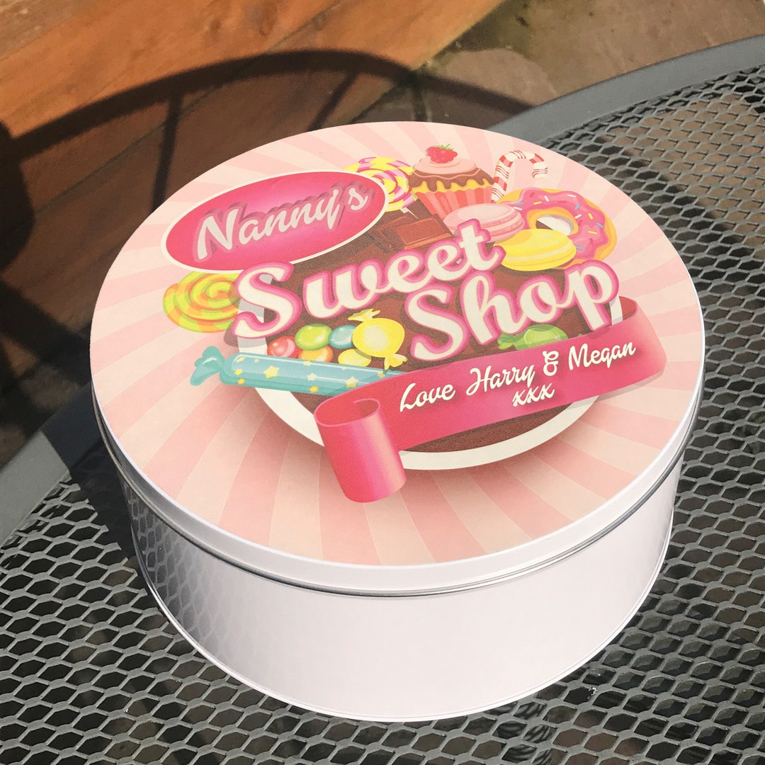 Personalised Sweet Tin | Sweet Shop Storage | Mother's Day | Birthday ...