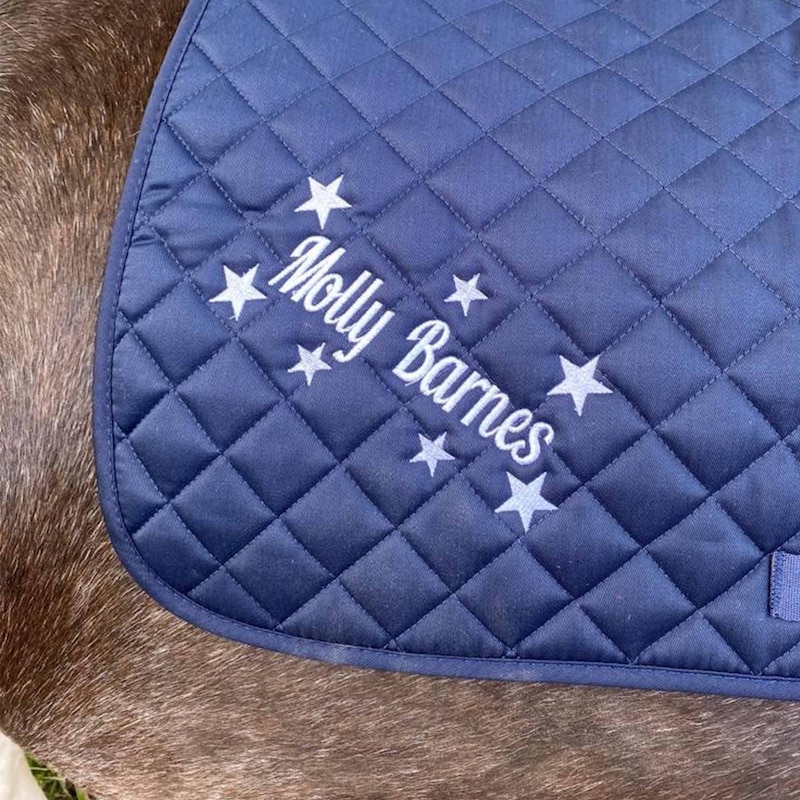 Blue Saddle Pad Blanket - Etsy