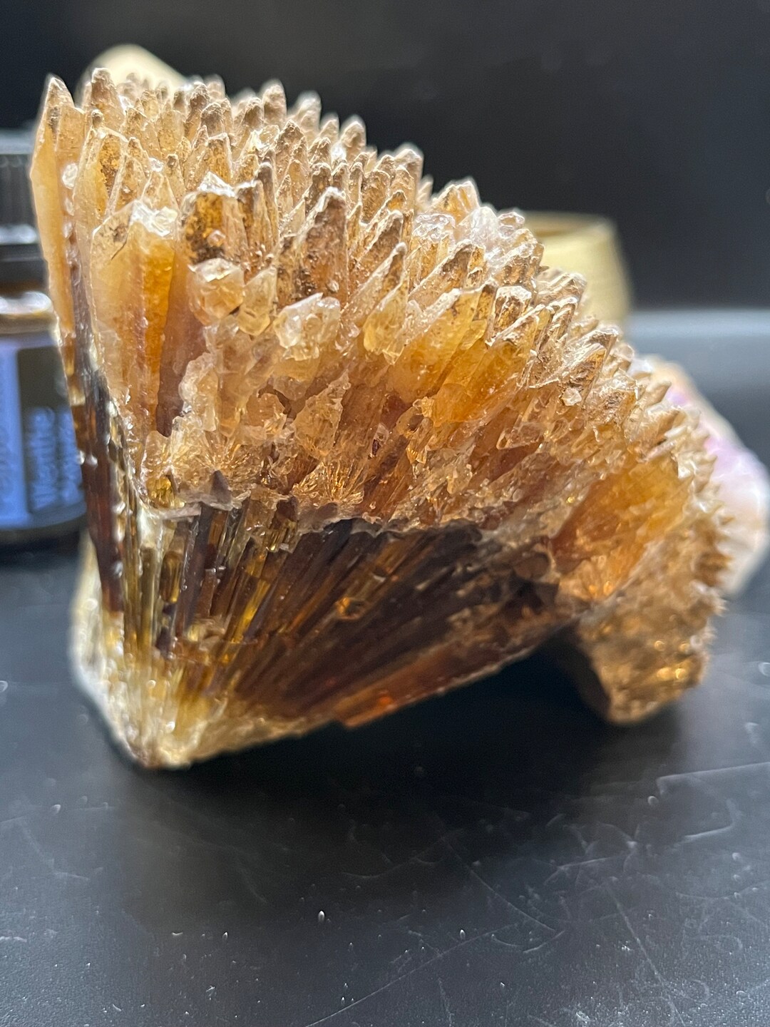 Radiant Chocolate Calcite Specimen / Raw Amber Calcite Mix Specimen 602 ...