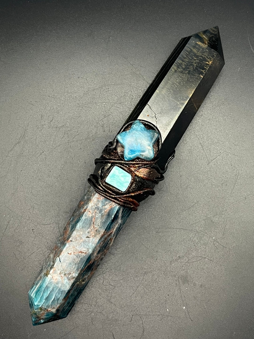 Solar Eclipse for the Third Eye Crystal Wand HAND MADE Altar ...