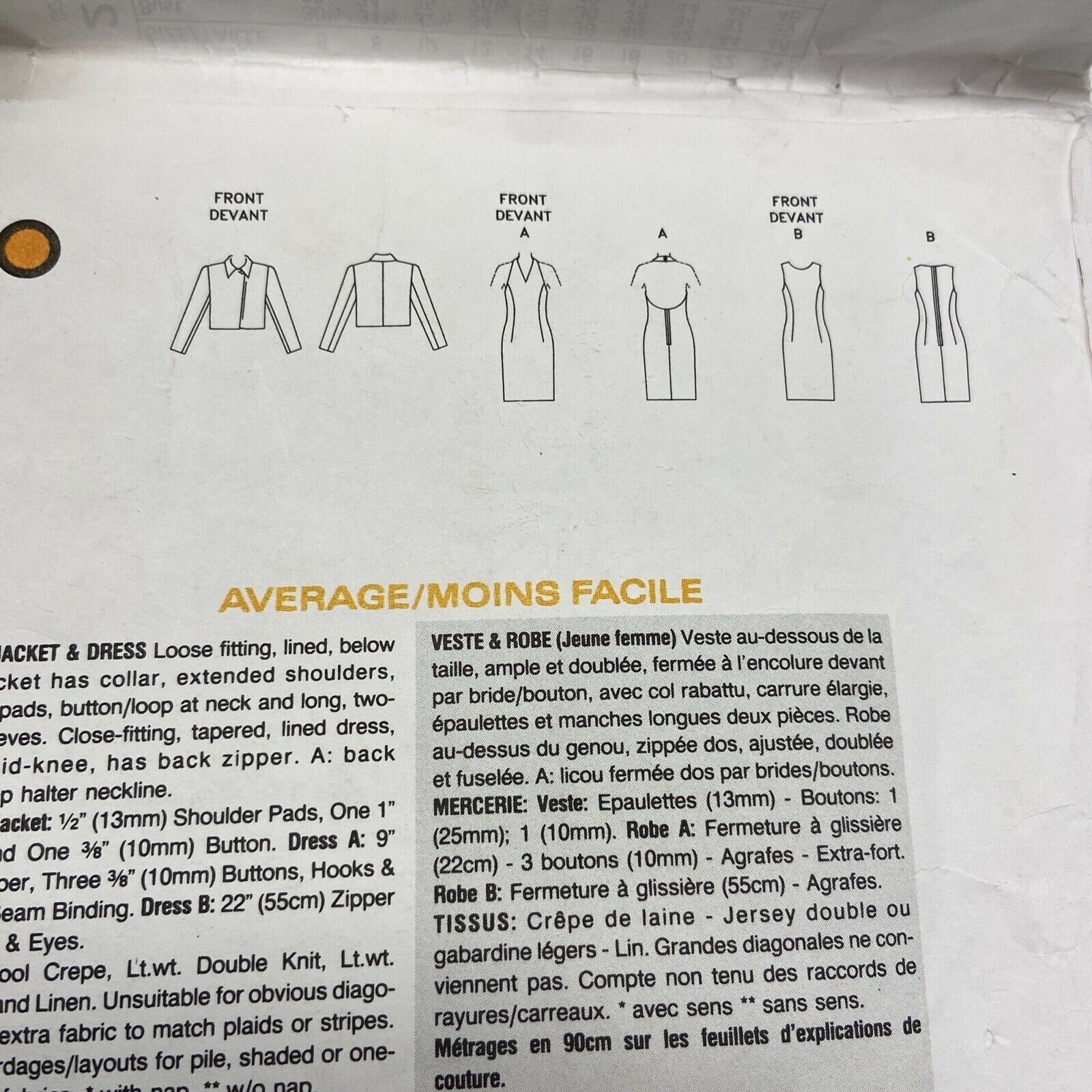 Ralph Lauren Vogue Sewing Pattern 2893 Jacket Dress 12 14 16 FF - Etsy