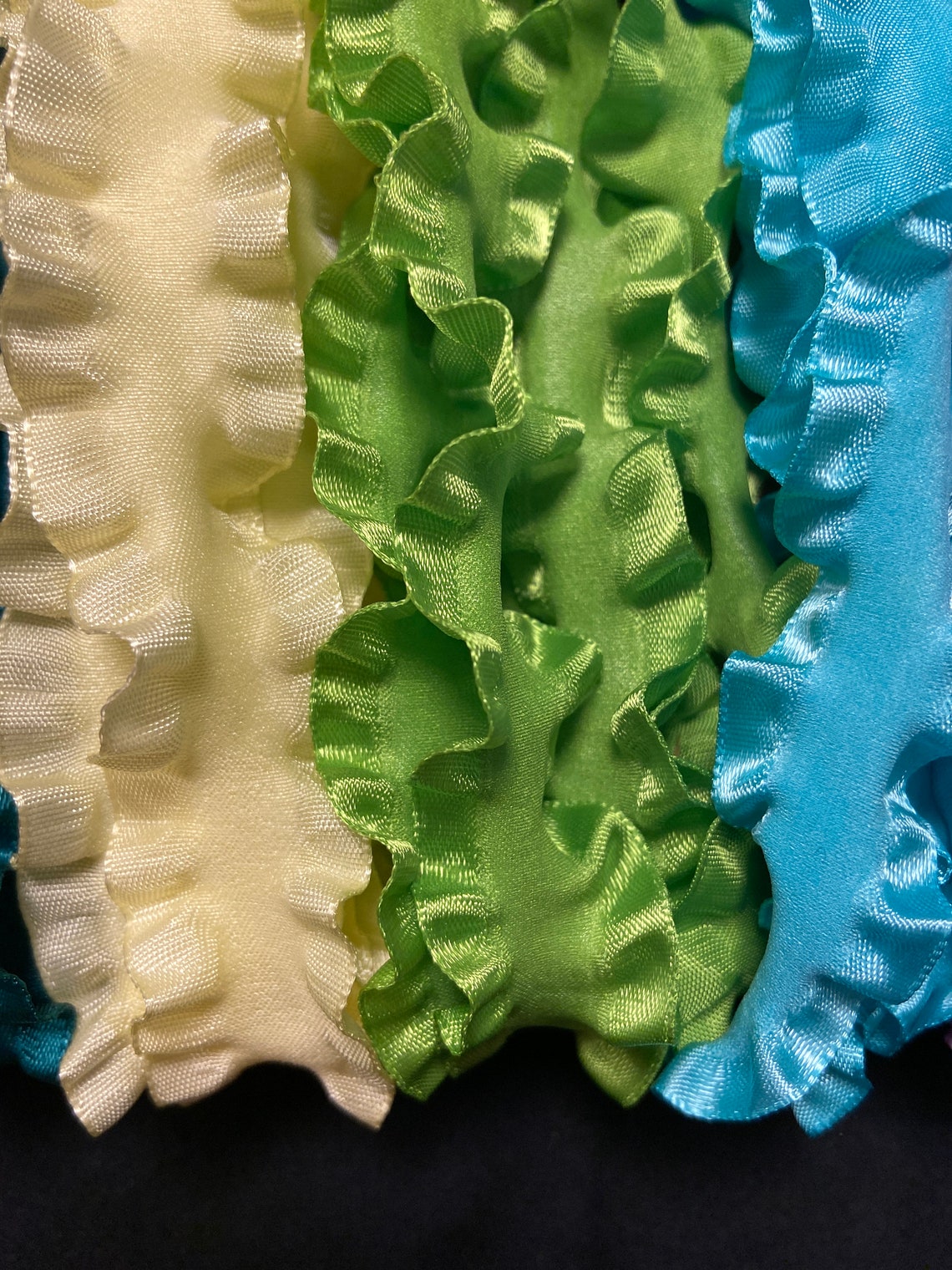 Wrights Double Ruffle Ribbon 7/8 Sampler 15 Yards Blue | Etsy