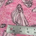 Disney Princess Flannel Fabric Material Pink Belle Ariel Snow - Etsy