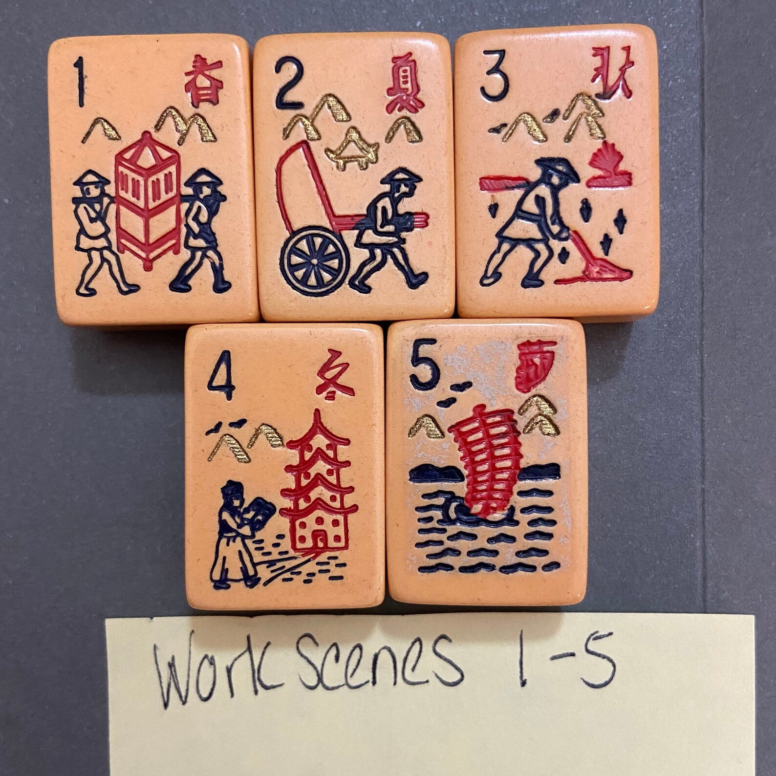 Vintage Upcycled Mahjong Tile Game Pin Brooch Jewelry - Etsy