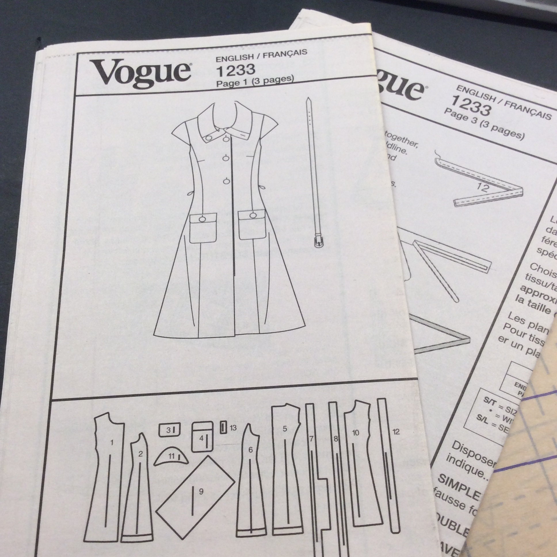 Vogue Sewing Pattern Pamella Roland V1233 14 16 18 20 Fitted - Etsy