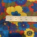 MCM Linen Fabric Material Flower Leaves Blue Red Yellow 44 - Etsy