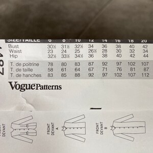 Vogue Sewing Pattern 1487 Tamotsu Career Work Jacket Dress Tip Skirt ...