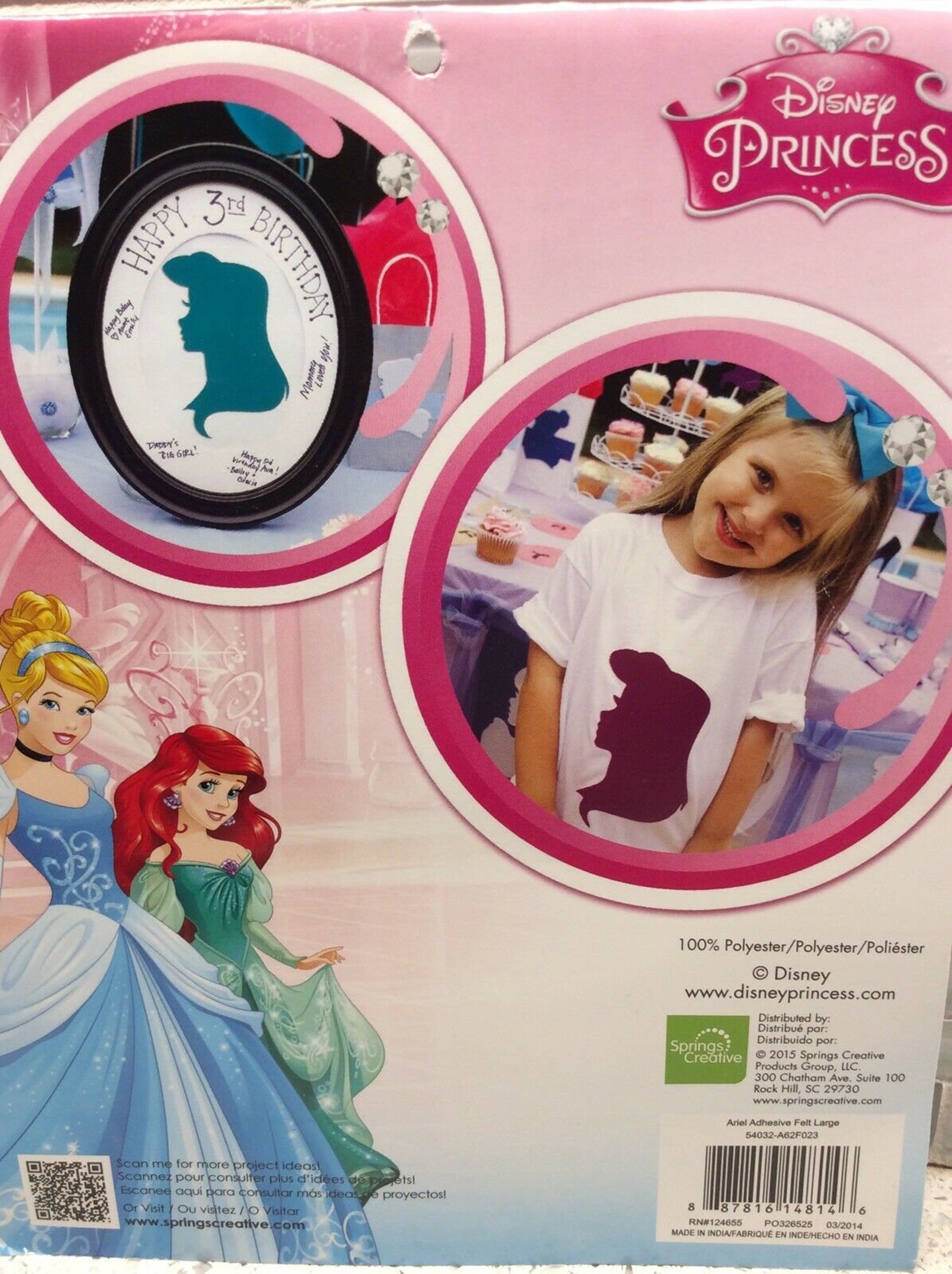 Disney Princess Craft Lot Felt Silhouette Little Mermaid - Etsy