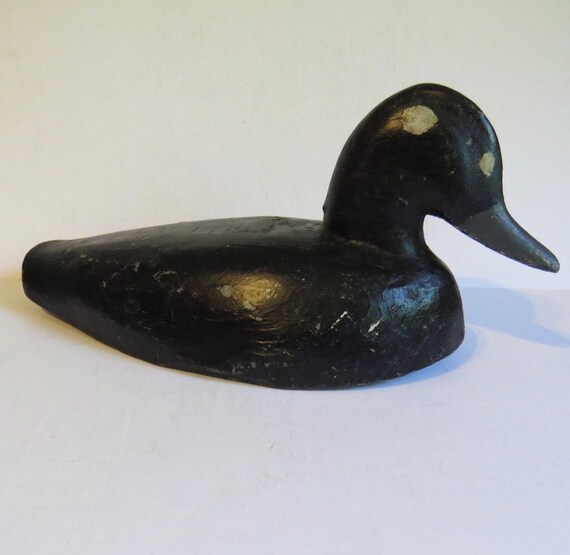 Primitive vintage hand carved wood working duck decoy from | Etsy