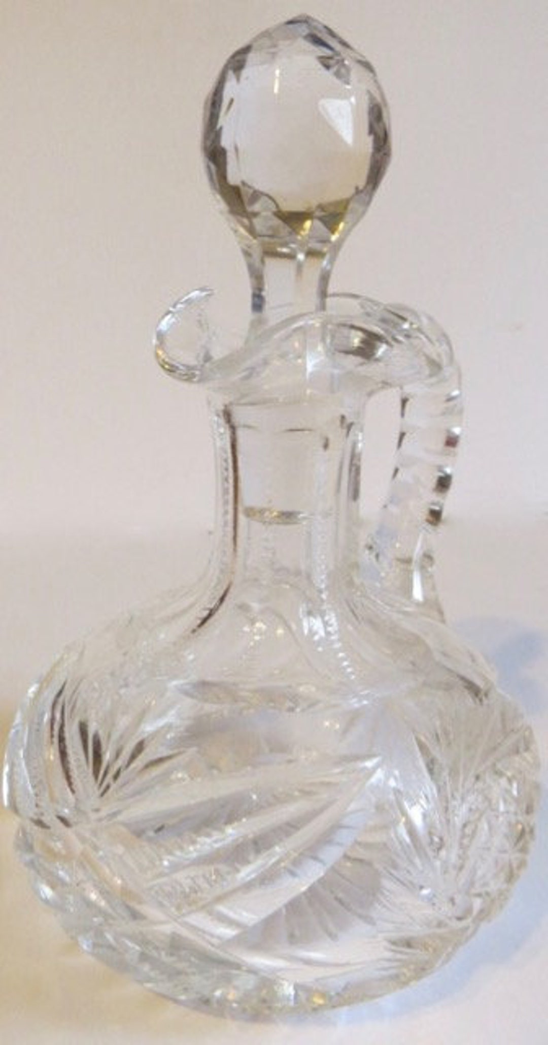 Exceptionally Fine Crystal Pinwheel Decanter - Etsy