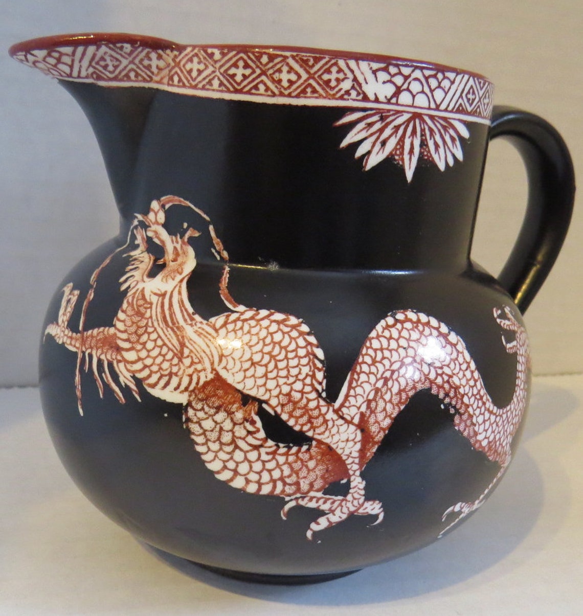 Stunning Vintage CETEM WARE C T Maling & Sons Pottery Dragon Jug - Etsy