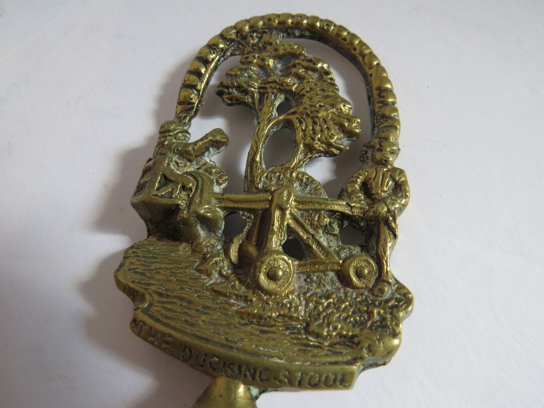 Vintage the Ducking Stool English Brass Fire Toasting Fork - Etsy