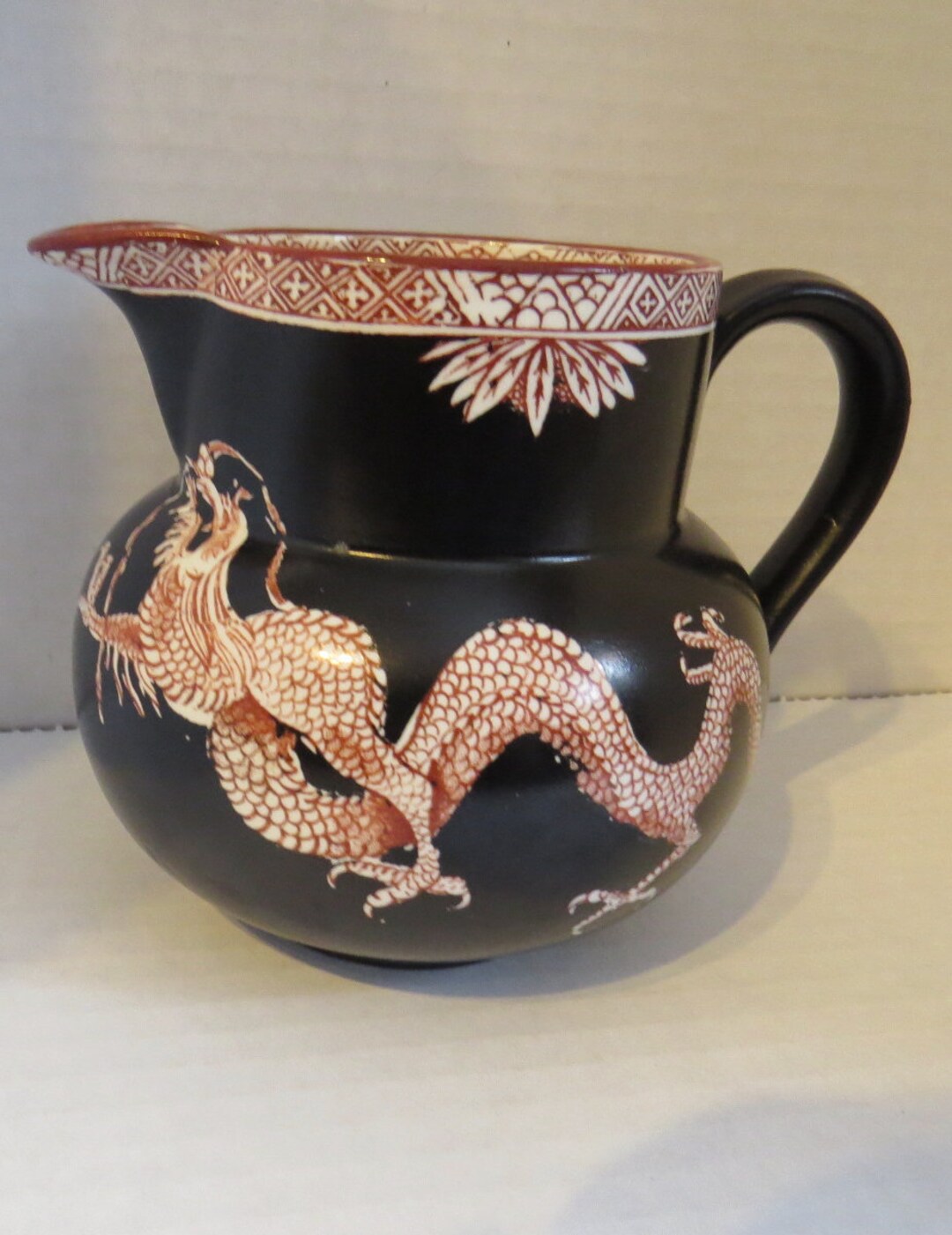 Stunning Vintage CETEM WARE C T Maling & Sons Pottery Dragon Jug - Etsy