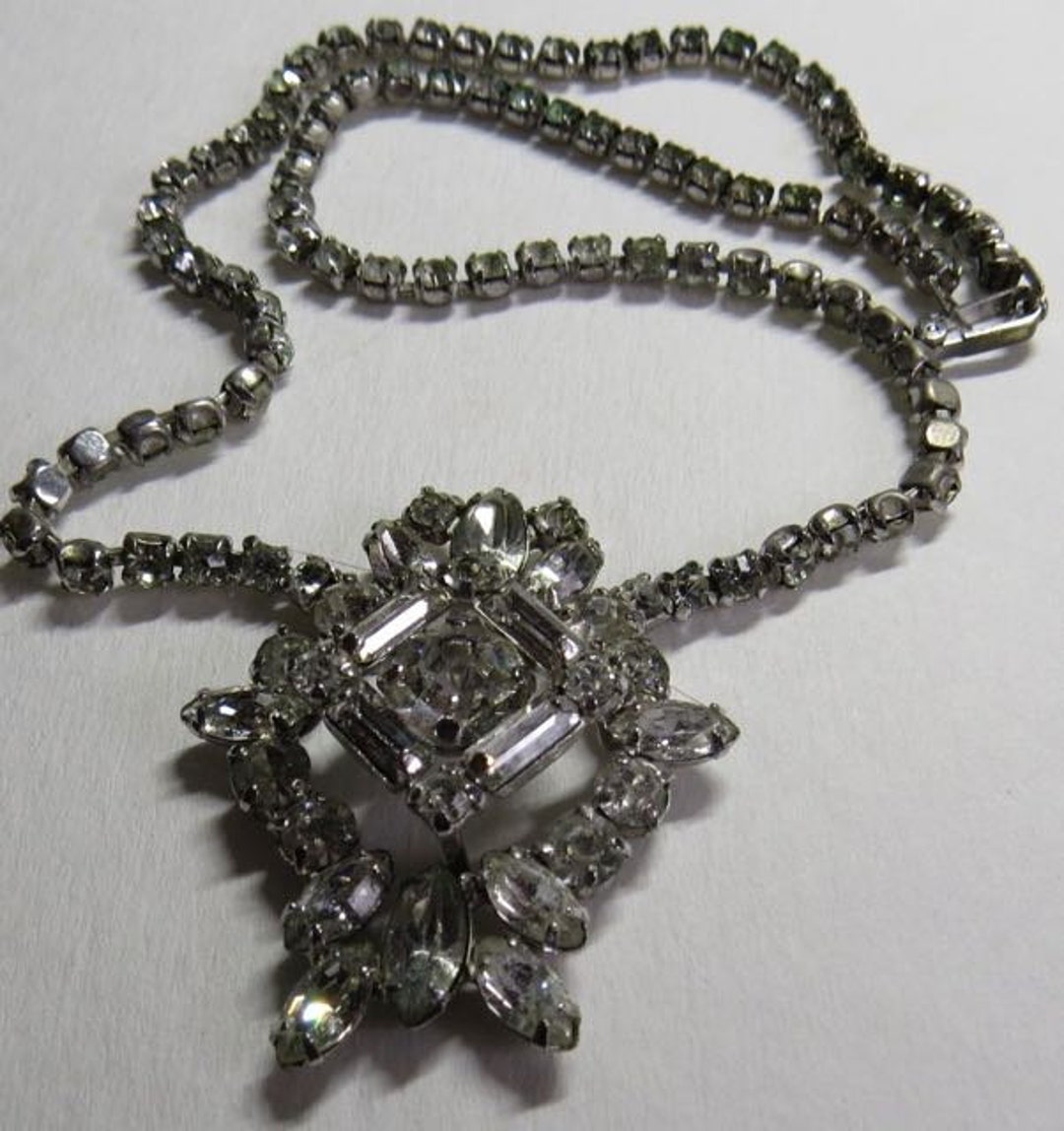 A Love Gift Fantastic Jay Flex Sterling Exquisite Rhinestones Necklace ...