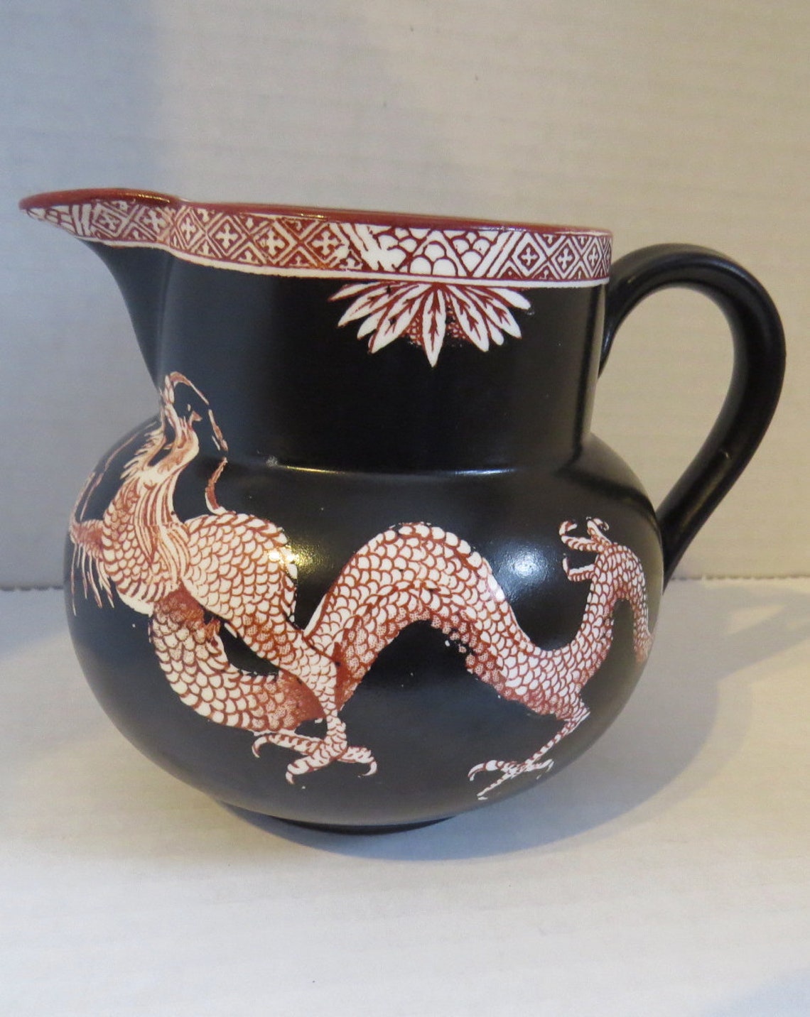 Stunning Vintage CETEM WARE C T Maling & Sons Pottery Dragon Jug - Etsy
