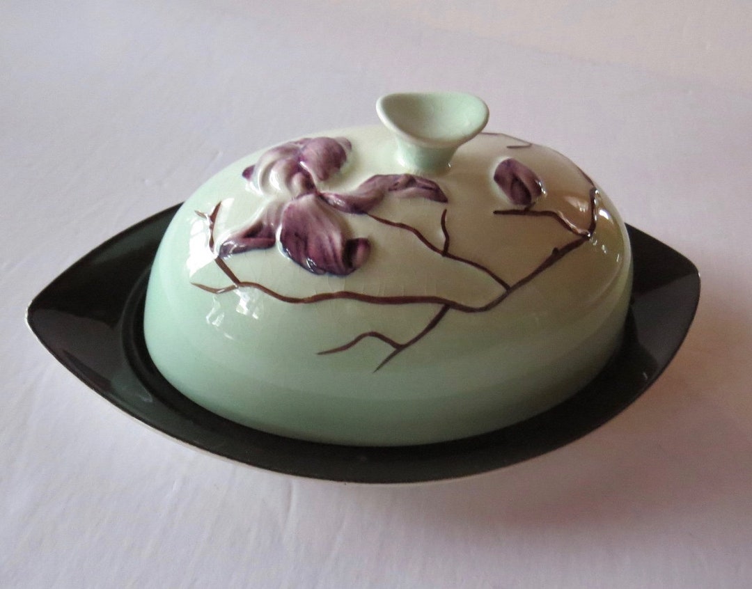 Wowster Carlton Ware Australian Design Orchid Butter/cheese Covered ...