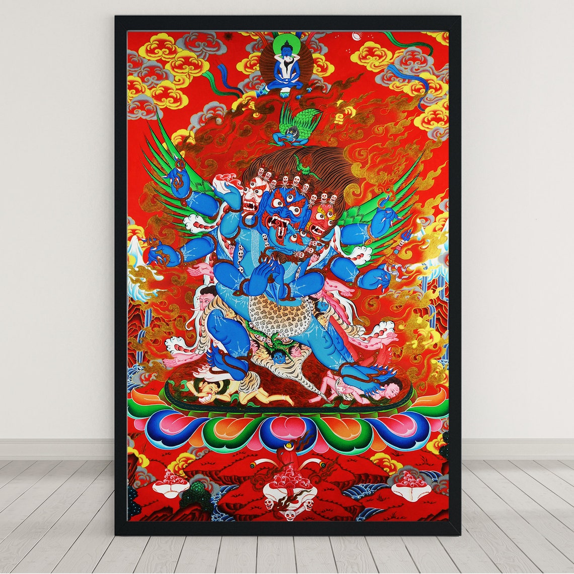 Thangka Print, Tibet Art , Wall Art Print, Large Printable Poster ...