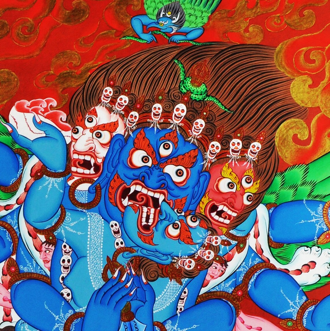 Thangka Print, Tibet Art , Wall Art Print, Large Printable Poster ...