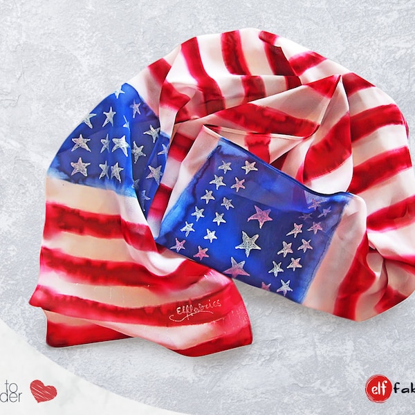 American Flag Scarf - Etsy