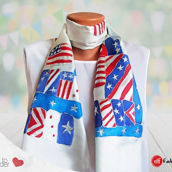 American Flag Scarf - Etsy