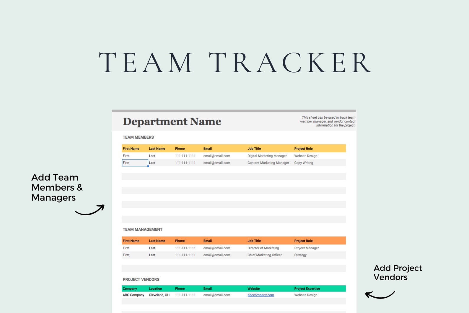 Project Tracker Project Management Template Google Sheets Excel ...