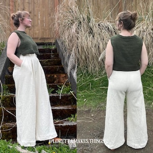 Tapioca Trousers PDF Pattern, Sizes 0-34, Beginner Sewing Pattern ...