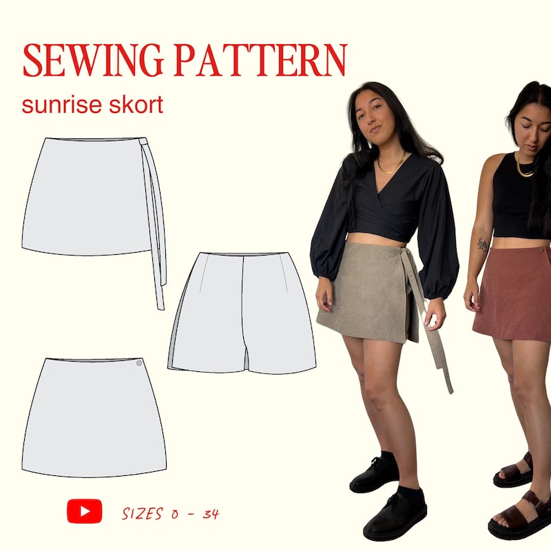 Skorts Pattern - Etsy