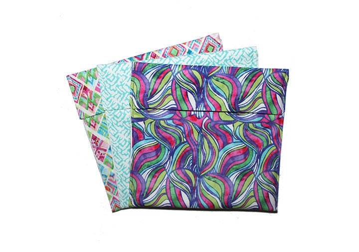 Cloth Snack Bags Reusable Snack Bag Sandwich Baggies Blue - Etsy