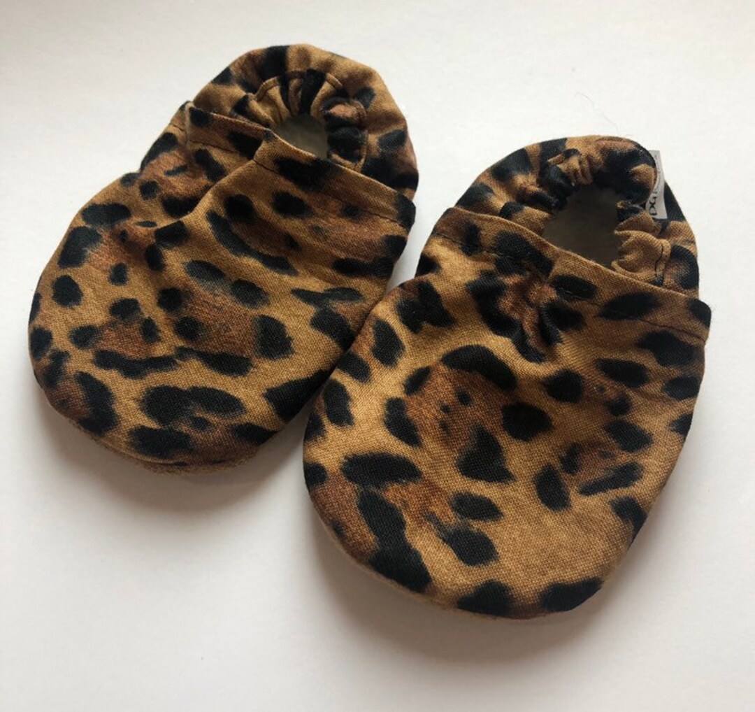 Cheetah Booties, Cheetah Moccs, Cheetah Soft Sole Shoe, Baby Shower ...