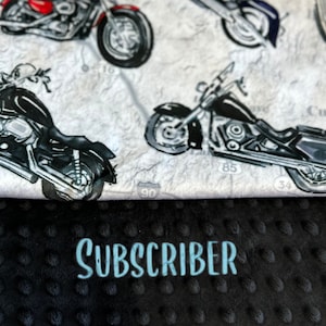 Motorcycle Minky Blanket, Unisex Gift Personalized Minky Baby Blanket ...