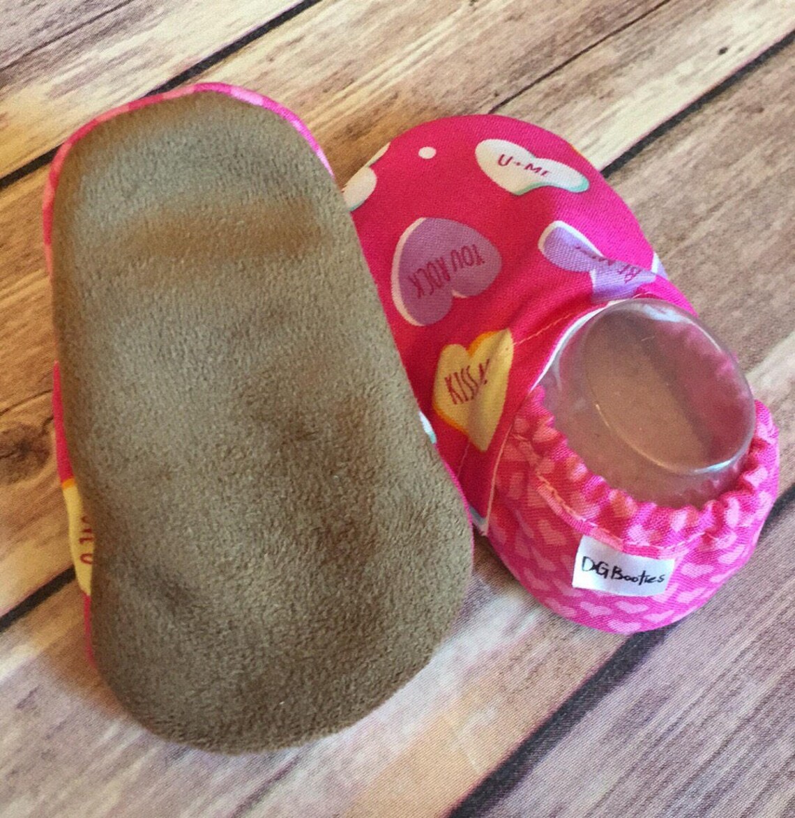 Heart Booties Heart Moccs Heart Soft Sole Shoe Baby Shower - Etsy