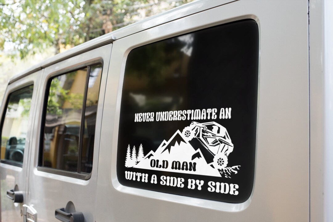 Side by Side, ATV Sticker, Utv Riding, Tailgate Rzr Decal, Polaris ...